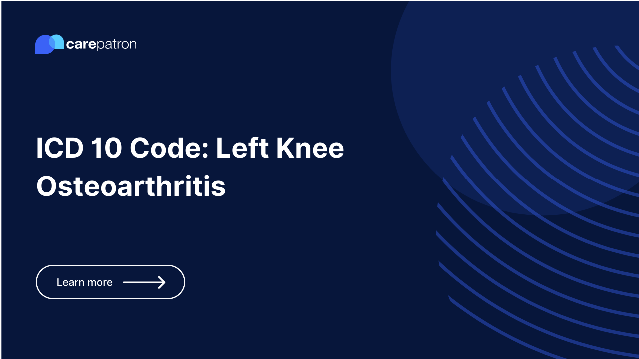 Left Knee Osteoarthritis ICD 10 CM Codes 2023